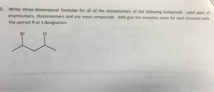 Solved Write three-dimensional formulas for all of the | Chegg.com