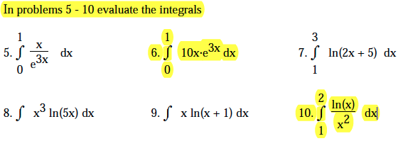 Solved In problems 5-10 evaluate the integrals | Chegg.com