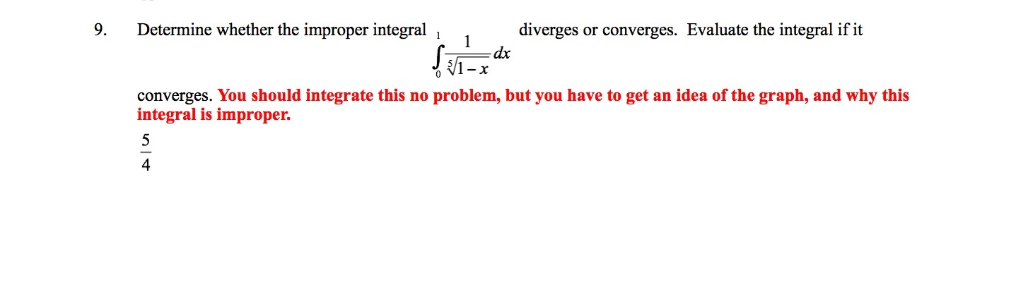 Solved Determine whether the improper integral integral_0^1 | Chegg.com