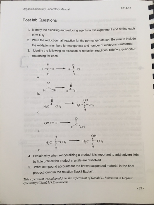 Solved Identify the oxidizing and reducing agents in this | Chegg.com