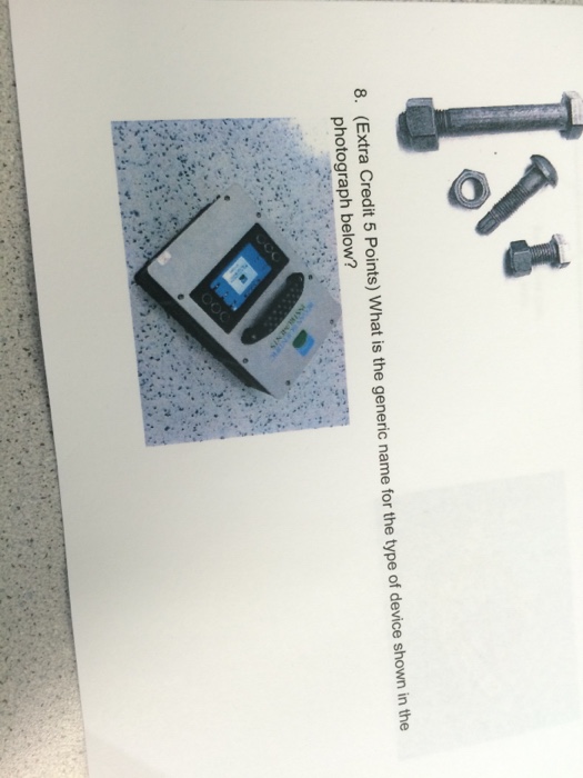 Solved What is the generic name for the type of device | Chegg.com