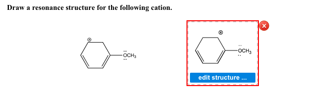 Solved Draw a resonance structure for the following cation. | Chegg.com