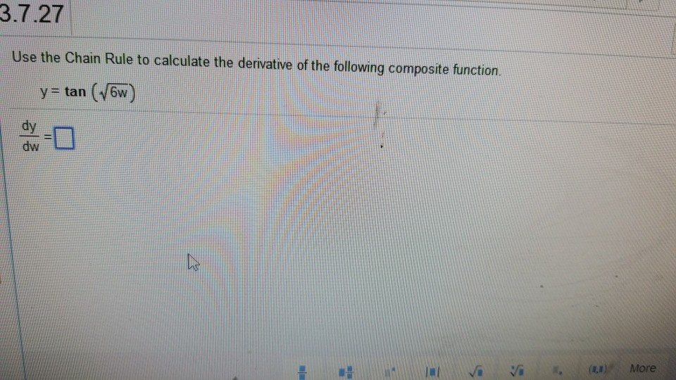 Solved 3.7.27 Use the Chain Rule to calculate the derivative | Chegg.com
