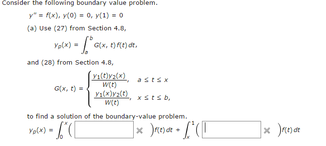 Solved Consider the following boundary value problem. y= | Chegg.com Solved Consider the following boundary value problem. y= | Chegg.com