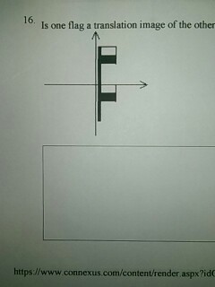 Solved is one flag a translation image of the other or a | Chegg.com