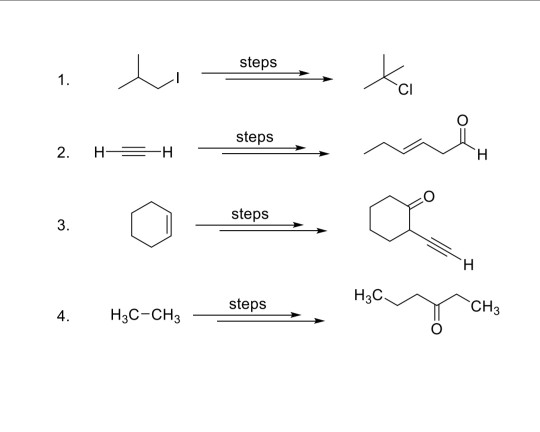 Solved 2. H H 4. H3C- CH3 steps steps steps steps H3C CH | Chegg.com