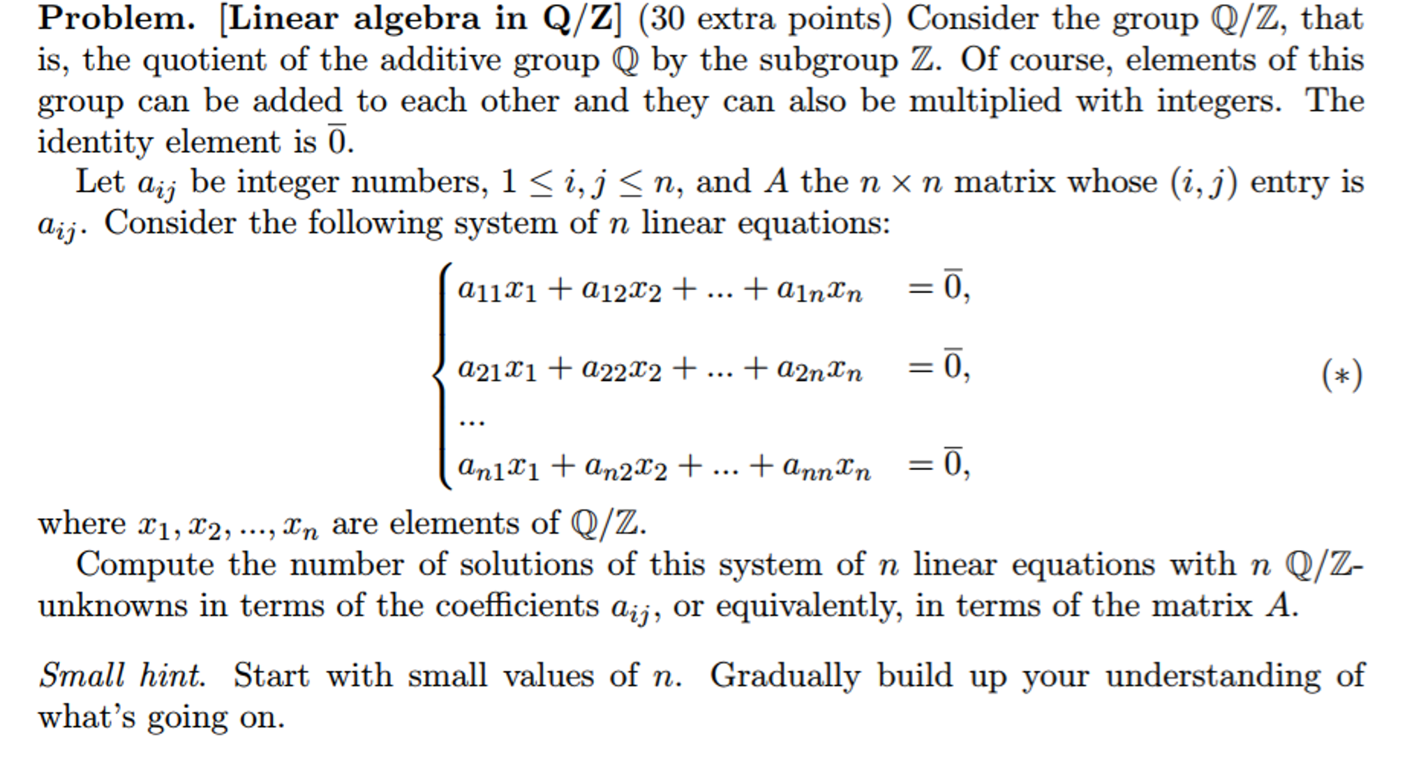Solved Consider the group Q/Z, that is, the quotient of the | Chegg.com