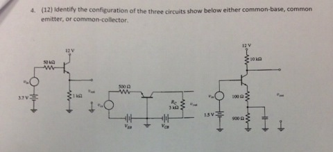 Solved 5. Identify the configuration of the three circuits | Chegg.com