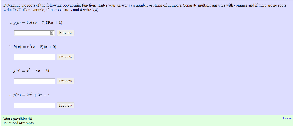 Solved Determine The Roots Of The Following Polynomial