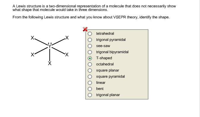 Solved A Lewis structure is a two-dimensional representation | Chegg.com