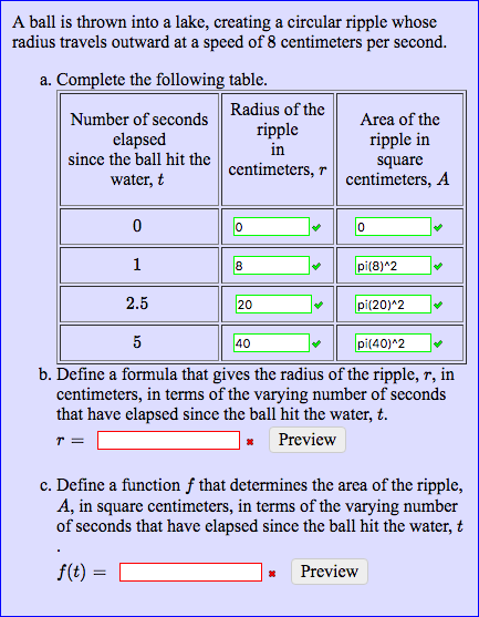 Solved A ball is thrown into a lake, creating a circular | Chegg.com