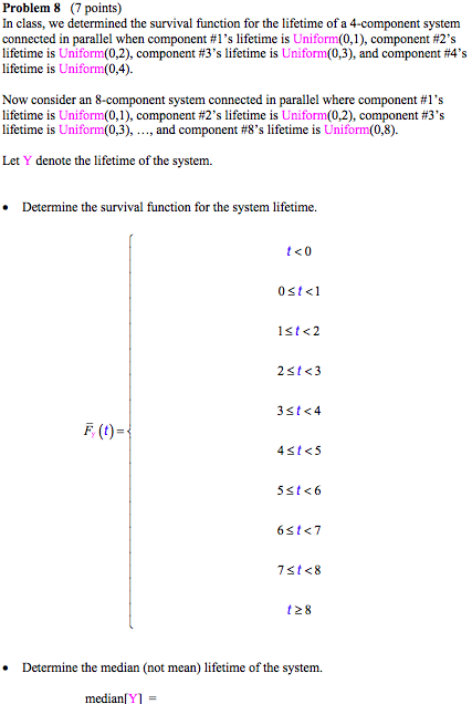 Problem 8 (7 points) In class, we determined the | Chegg.com
