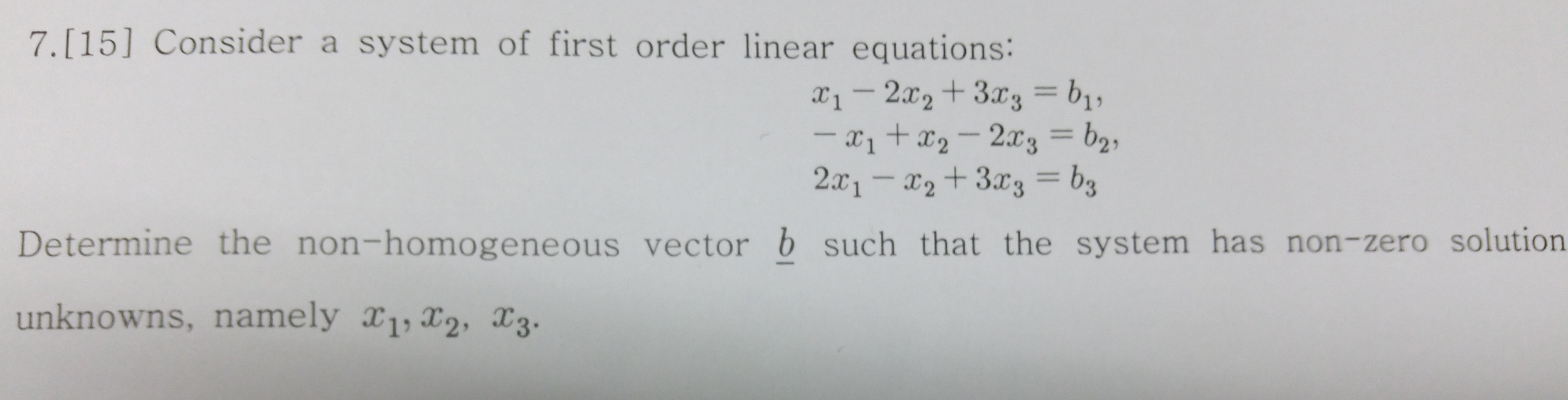 Solved 7 [15] Consider A System Of First Order Linear