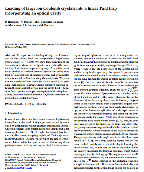 Loading of large ion Coulomb crystals into a linear | Chegg.com