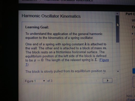 Solved nalicS Harmonic Oscillator Kinematics Part C Learning | Chegg.com Solved nalicS Harmonic Oscillator Kinematics Part C Learning | Chegg.com