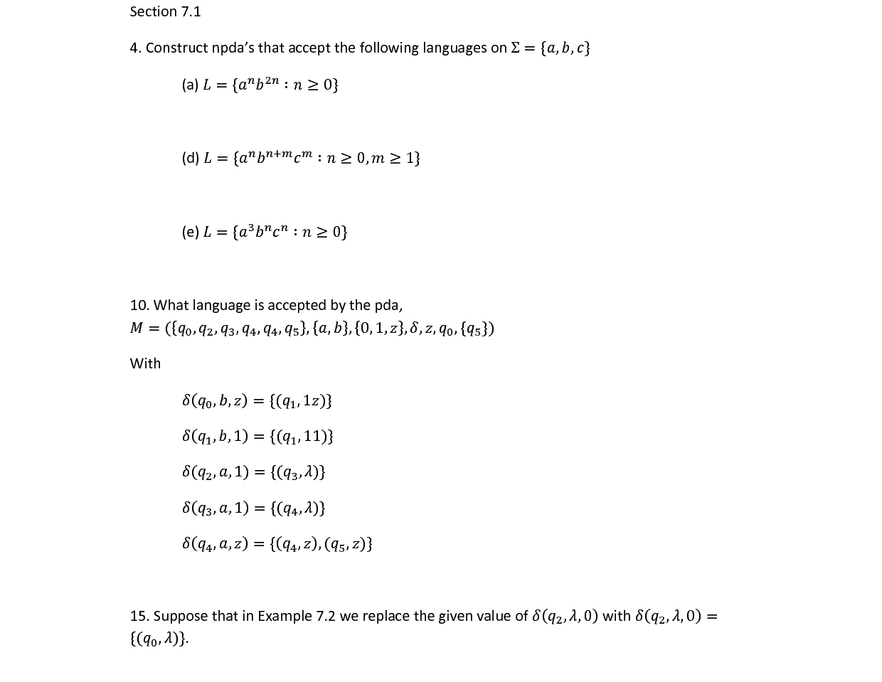 The Qs are below and the Examples mentioned in the 2 | Chegg.com