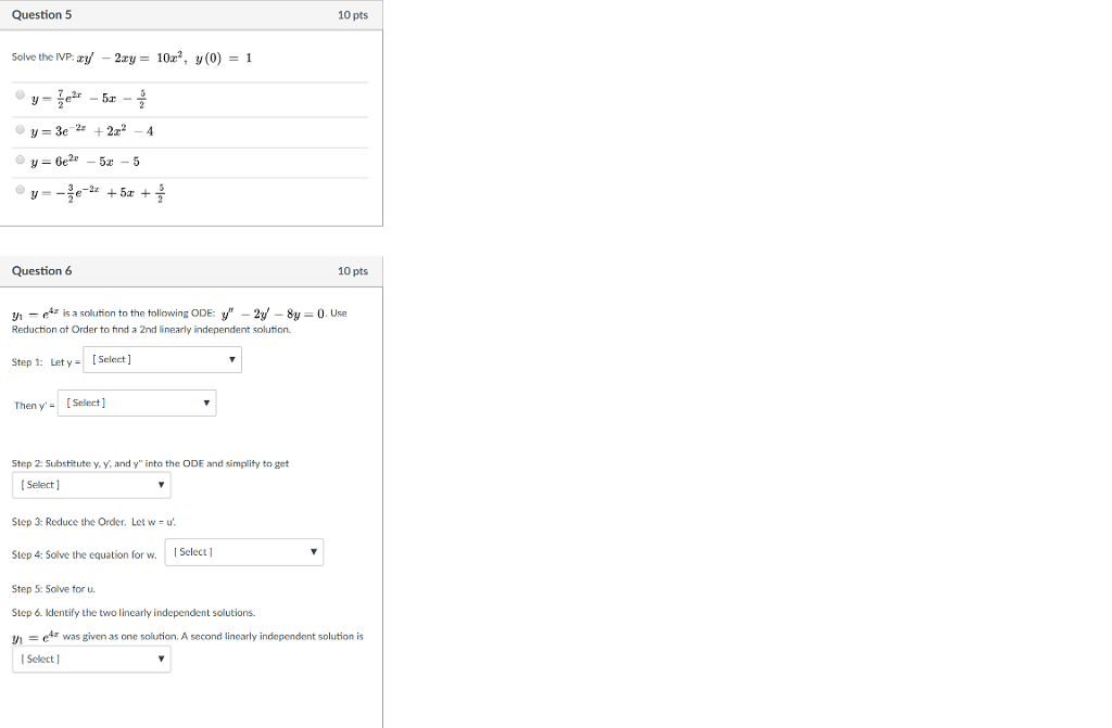 Solved Solve the IVP: xy' - 2xy = 10x^2, y(0) = 1 y = 7/2 | Chegg.com