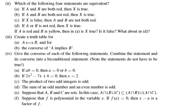 Solved (ii) Which of the following four statements are | Chegg.com