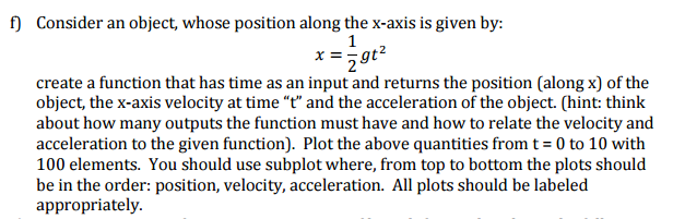 Solved Consider an object, whose position along the x-axis | Chegg.com
