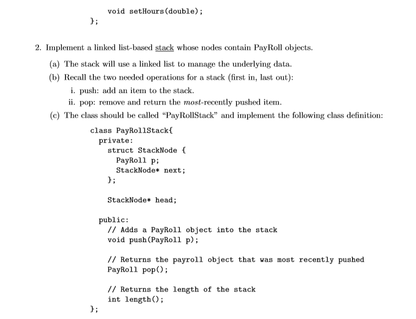 Solved The language C++ on linux. Implement neatly and | Chegg.com