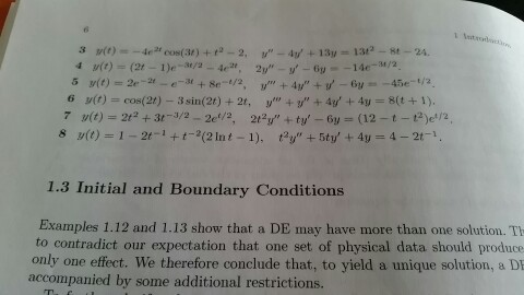Solved #8 Determine if the function y is a solution of the | Chegg.com