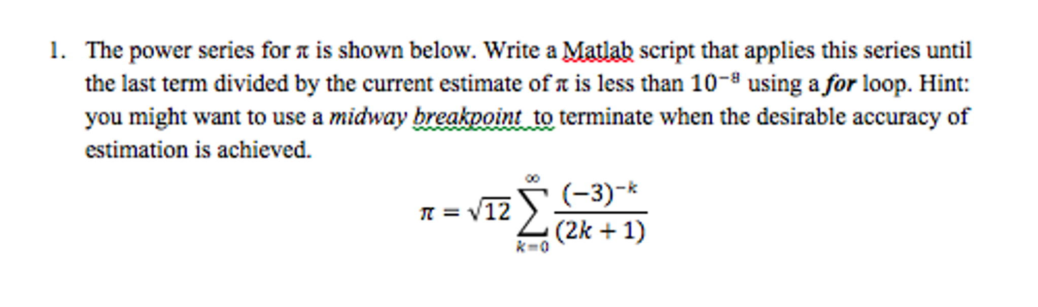 Solved The power series for it is shown below. Write a | Chegg.com