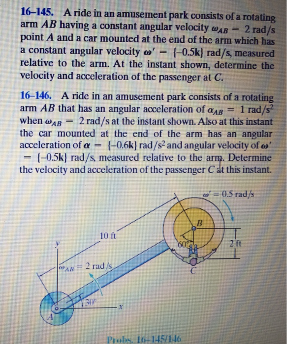 Solved A ride in an amusement park consists of a rotating | Chegg.com