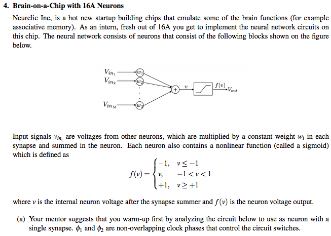 4. Brain-on-a-Chip with 16A Neurons Neurelic Inc, is | Chegg.com