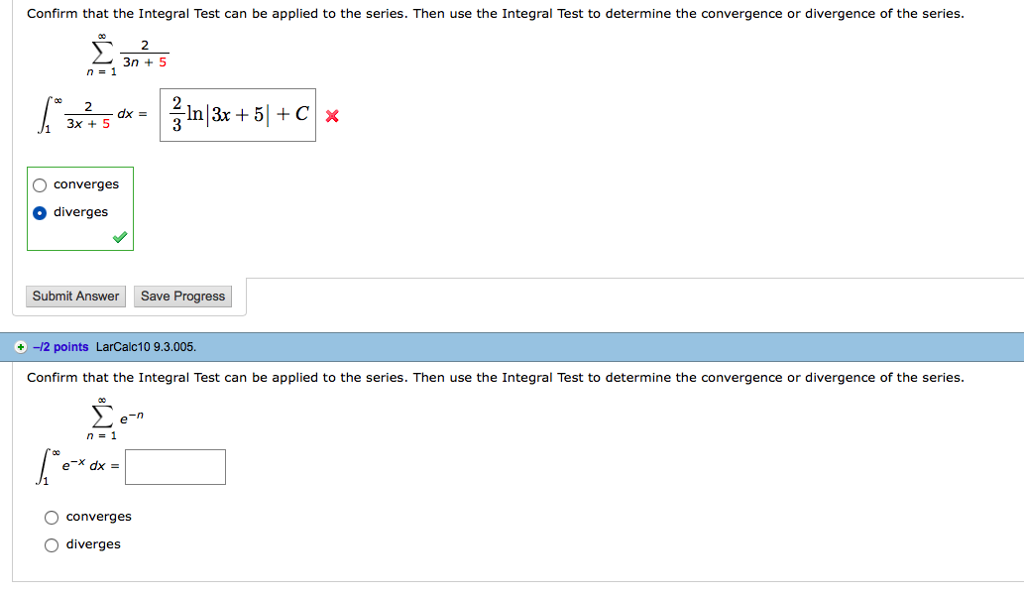 Solved Confirm that the Integral Test can be applied to the | Chegg.com