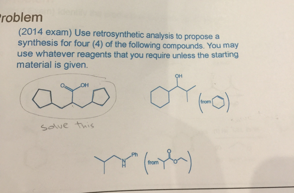 Solved Use retrosynthetic analysis to propose a synthesis | Chegg.com