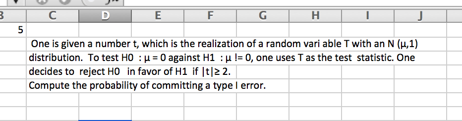 Solved One is given a number t, which is the realization of | Chegg.com