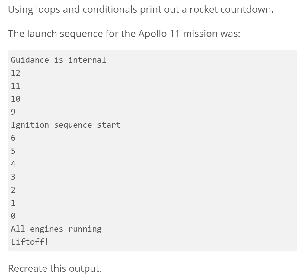 Solved Using loops and conditionals print out a rocket | Chegg.com