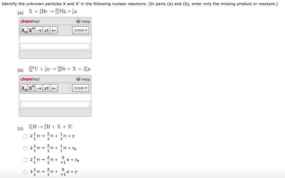 Solved Identify the unknown particles X and X' in the | Chegg.com