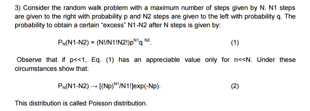 Solved Consider the random walk problem with a maximum | Chegg.com