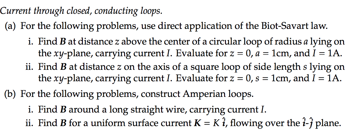Solved Current through closed, conducting loops. For The | Chegg.com
