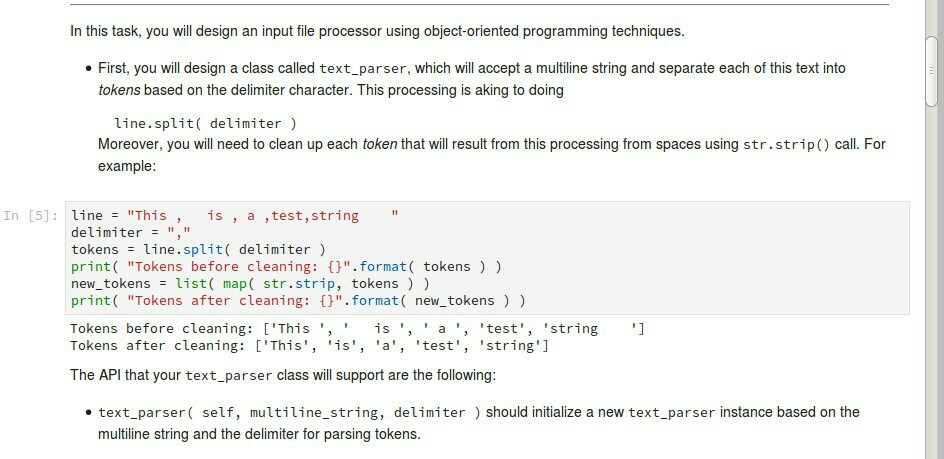 Solved In this task, you will design an input file processor | Chegg.com