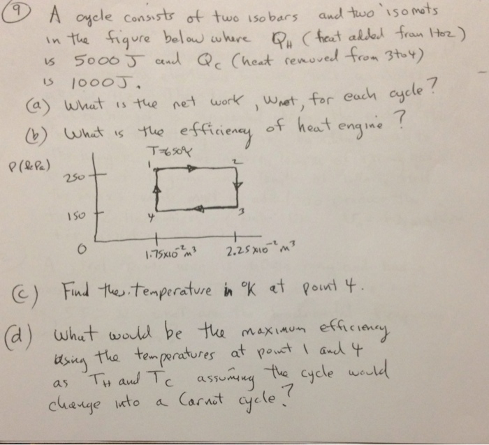 Solved A cycle consists of two isobars and two isomers in | Chegg.com
