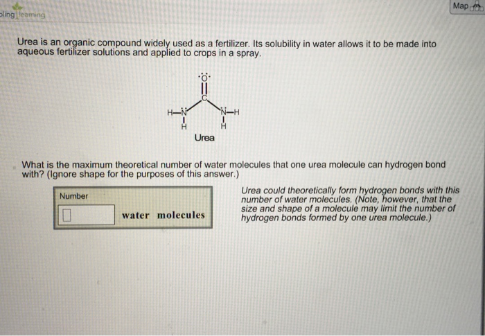 Solved Urea is an organic compound widely used as a | Chegg.com