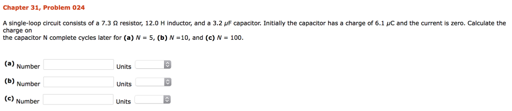 Solved A single-loop circuit consists of a 7.3 Ohm resistor, | Chegg.com