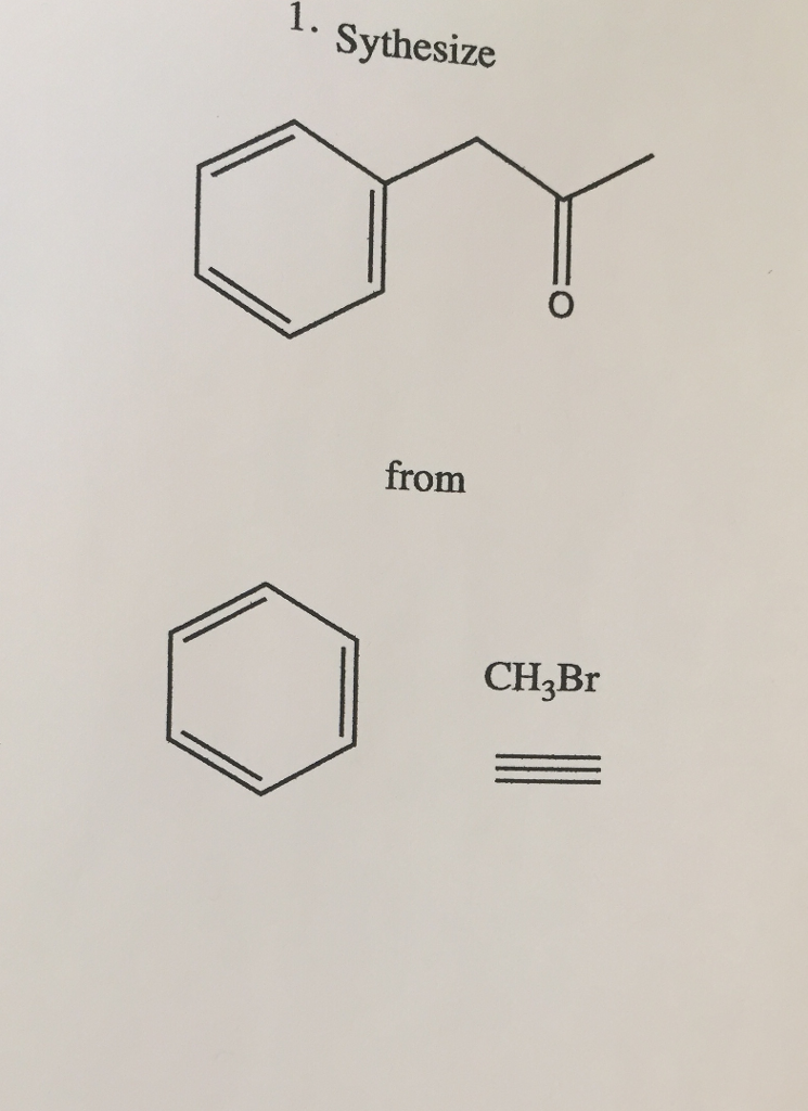 Solved Outline a synthesis using the given starting | Chegg.com