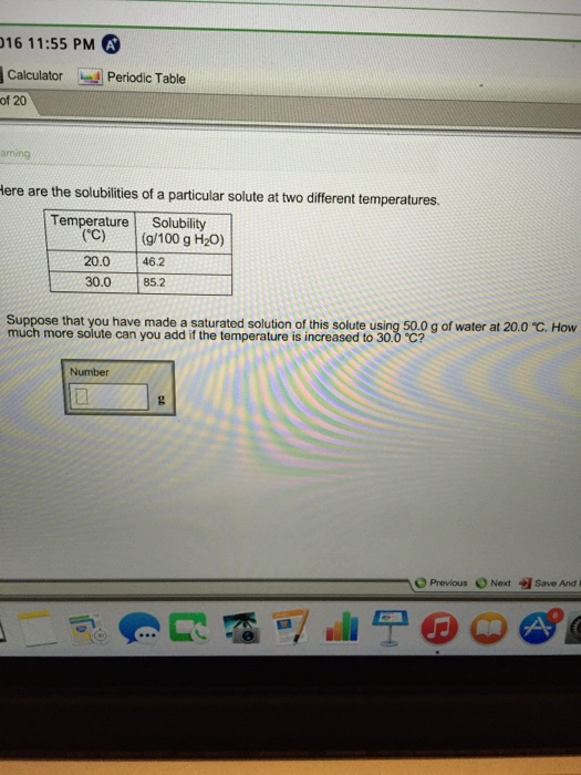 Solved Here are the solubilities of a particular solute at | Chegg.com