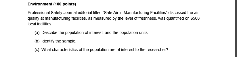 Solved Professional Safety Journal editorial titled "Safe | Chegg.com