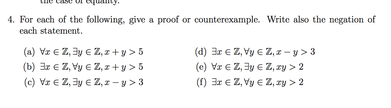 Solved For each of the following, give a proof or | Chegg.com