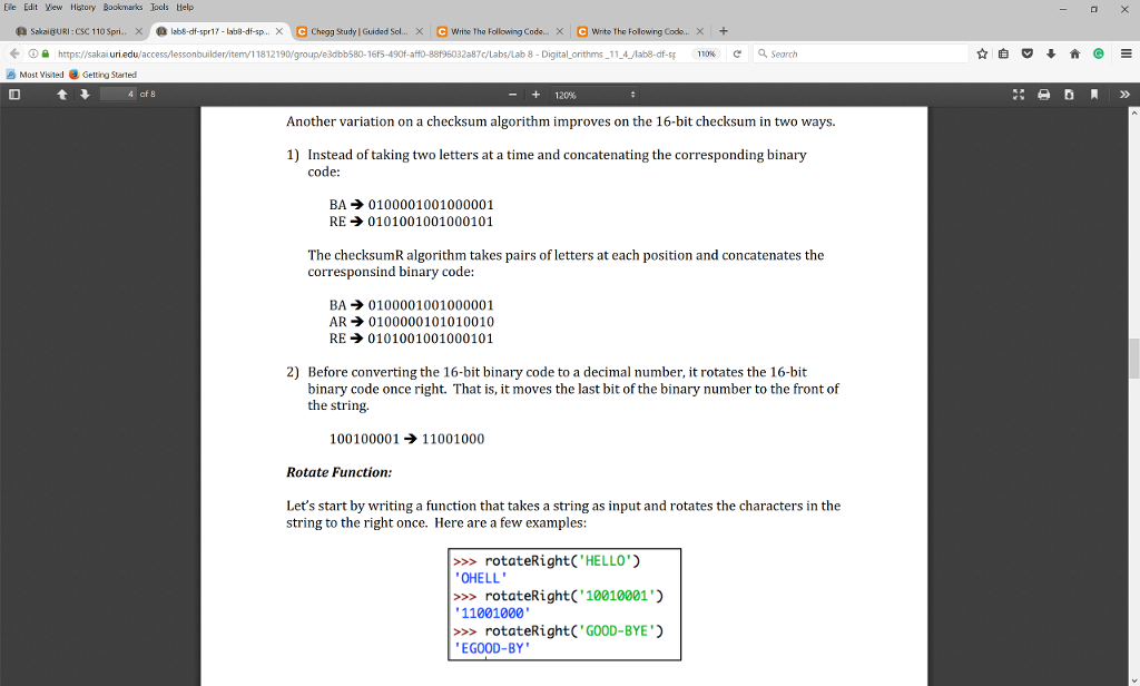 Eile Edit Yew Hbtory Bookmarks bols Help a | Chegg.com