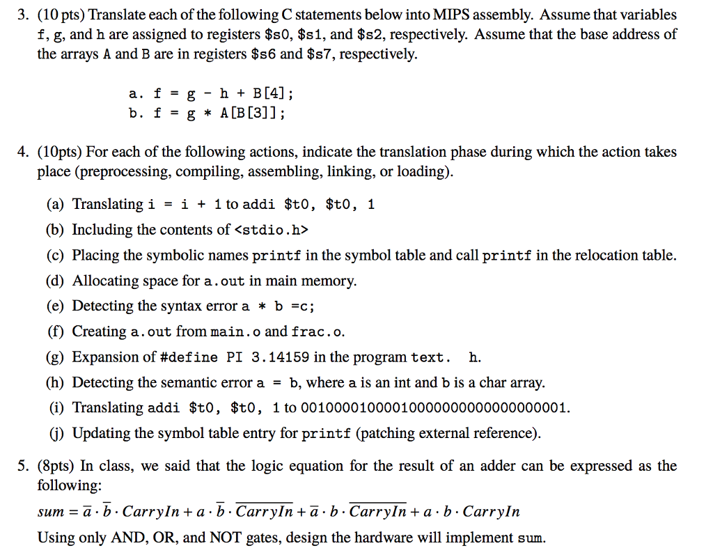Solved 1. (8pts) Consider three different processors Pı, P2, | Chegg.com
