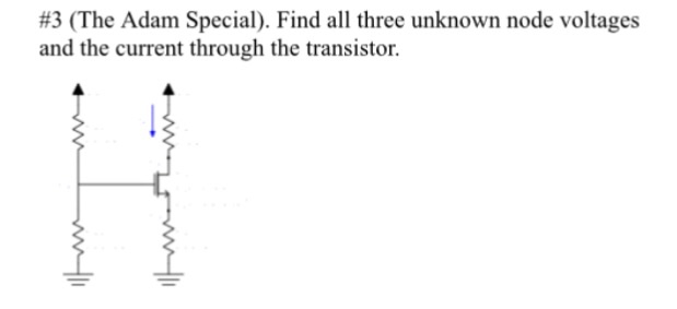 Solved Find all three unknown node voltages and the current | Chegg.com