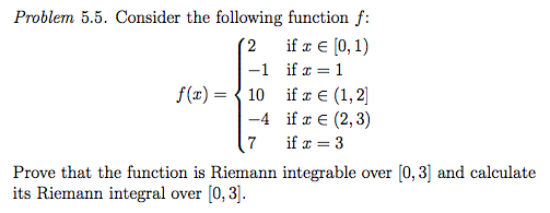 Solved Consider the following function f: f(x) = Prove | Chegg.com