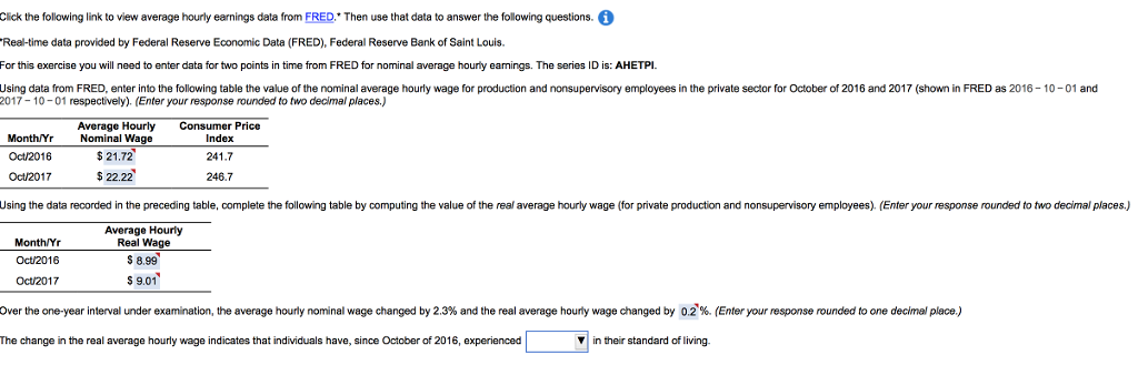 Solved Click the following link to view average hourly | Chegg.com
