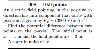 Solved Find the potential difference between two points on | Chegg.com