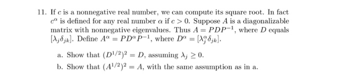 Solved If c is a nonnegative real number, we can compute its | Chegg.com
